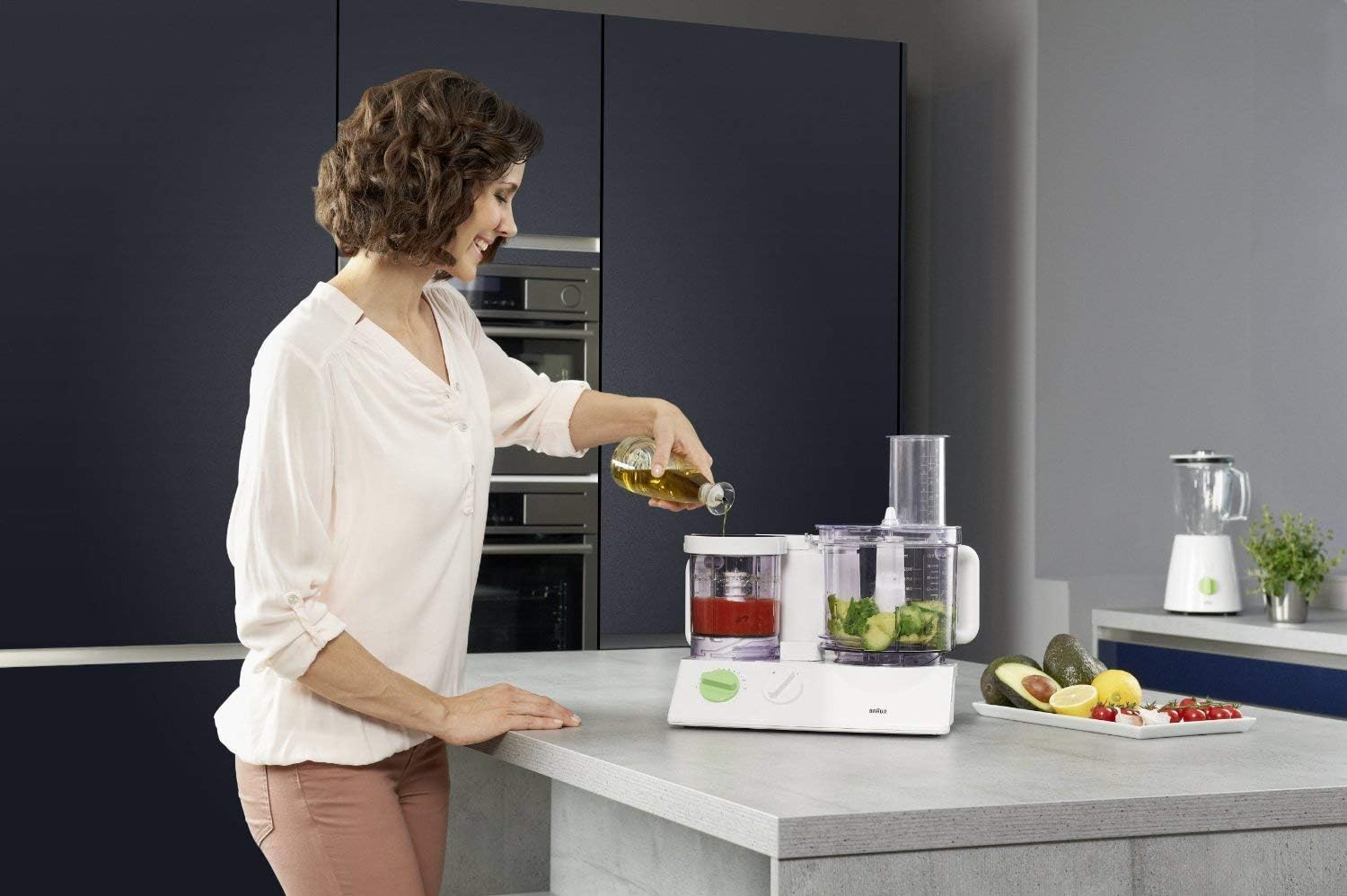 FX3030-محضر طعام براون تريبيوت كوليكشن، 600 وات، ابيض/اخضر