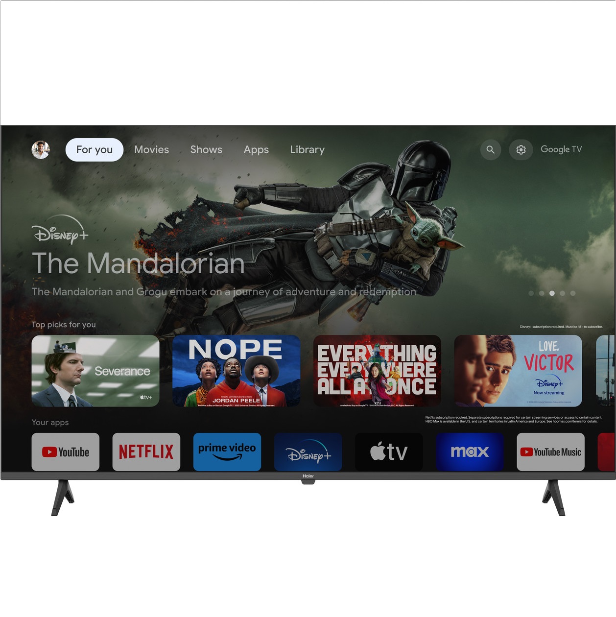 Haier H50K80EU-50" K80E Haier 4K UHD Smart TV