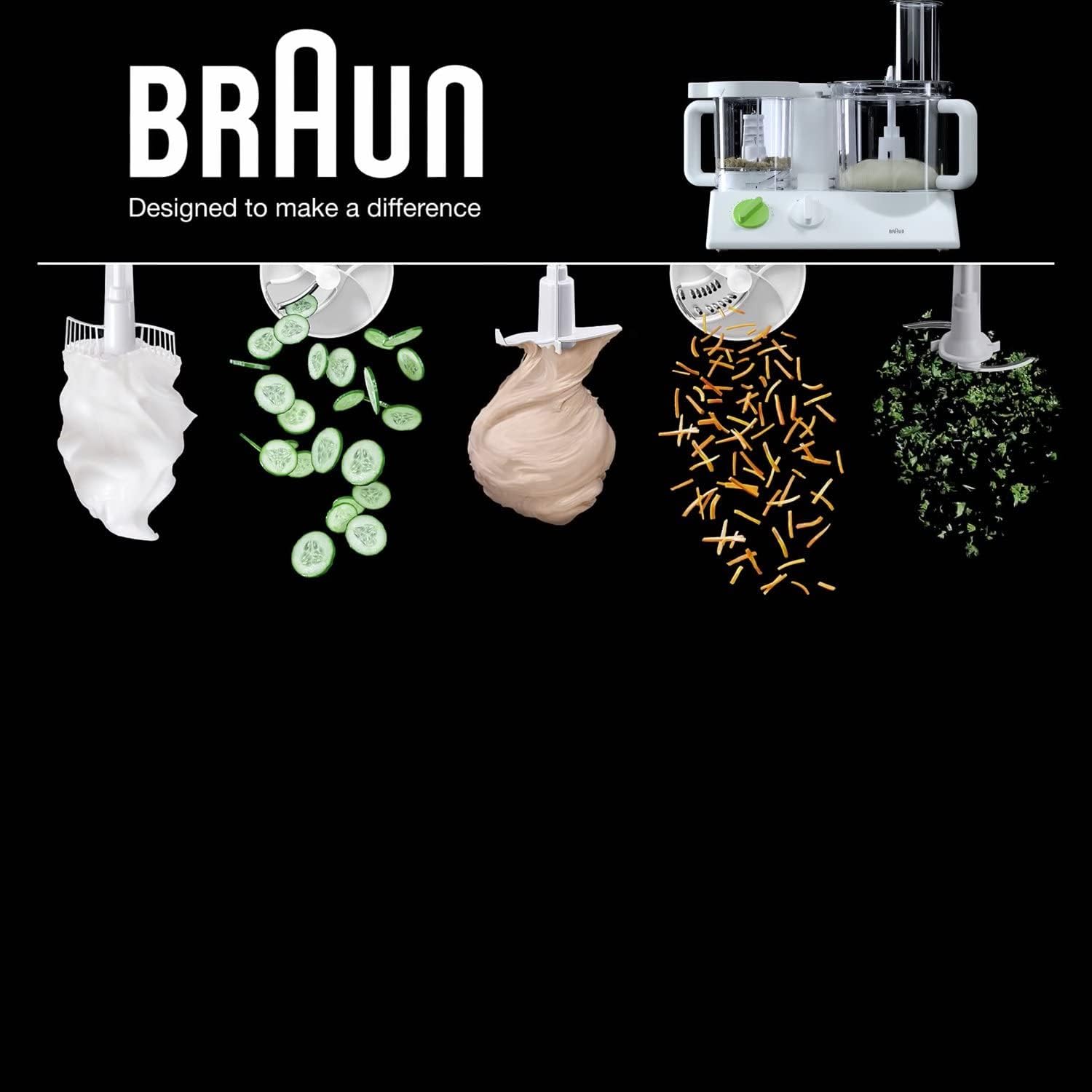 FX3030-محضر طعام براون تريبيوت كوليكشن، 600 وات، ابيض/اخضر